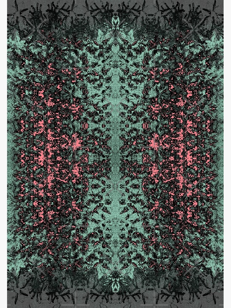 "Cuban Rustic Walls Pattern - Acapulco Green & Pink by artestreestudio ...