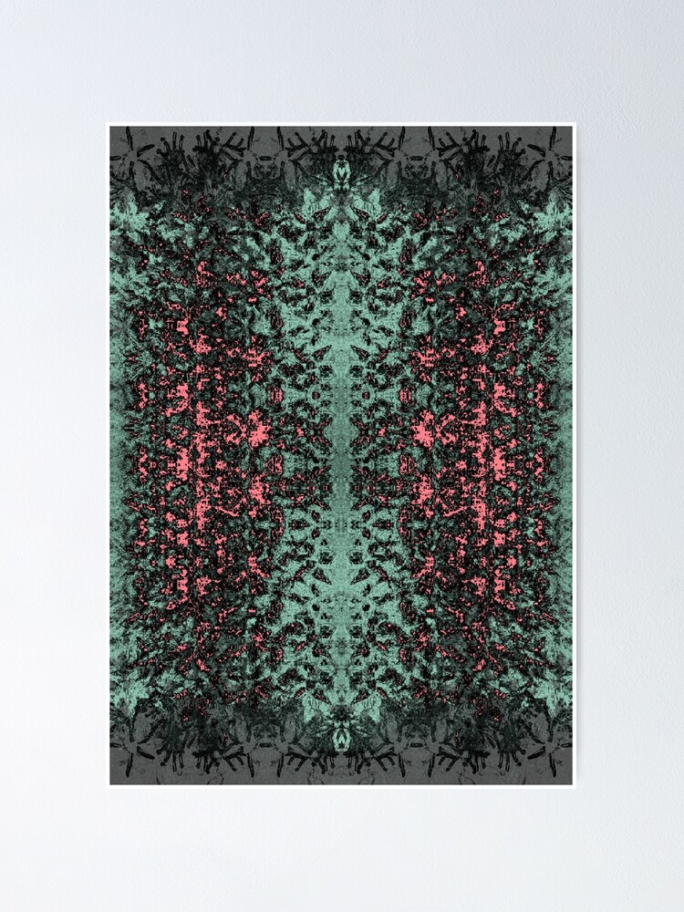 "Cuban Rustic Walls Pattern - Acapulco Green & Pink by artestreestudio ...