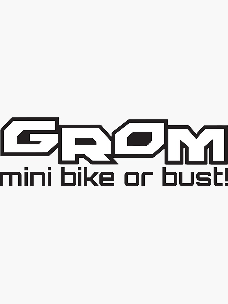 "Mini Bike or bust!" Sticker for Sale by Skintfish | Redbubble
