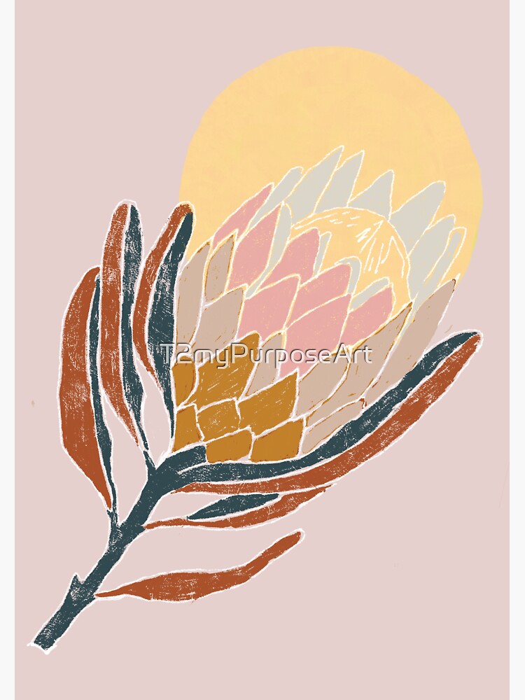 "Protea earth" Sticker by T2myPurposeArt | Redbubble