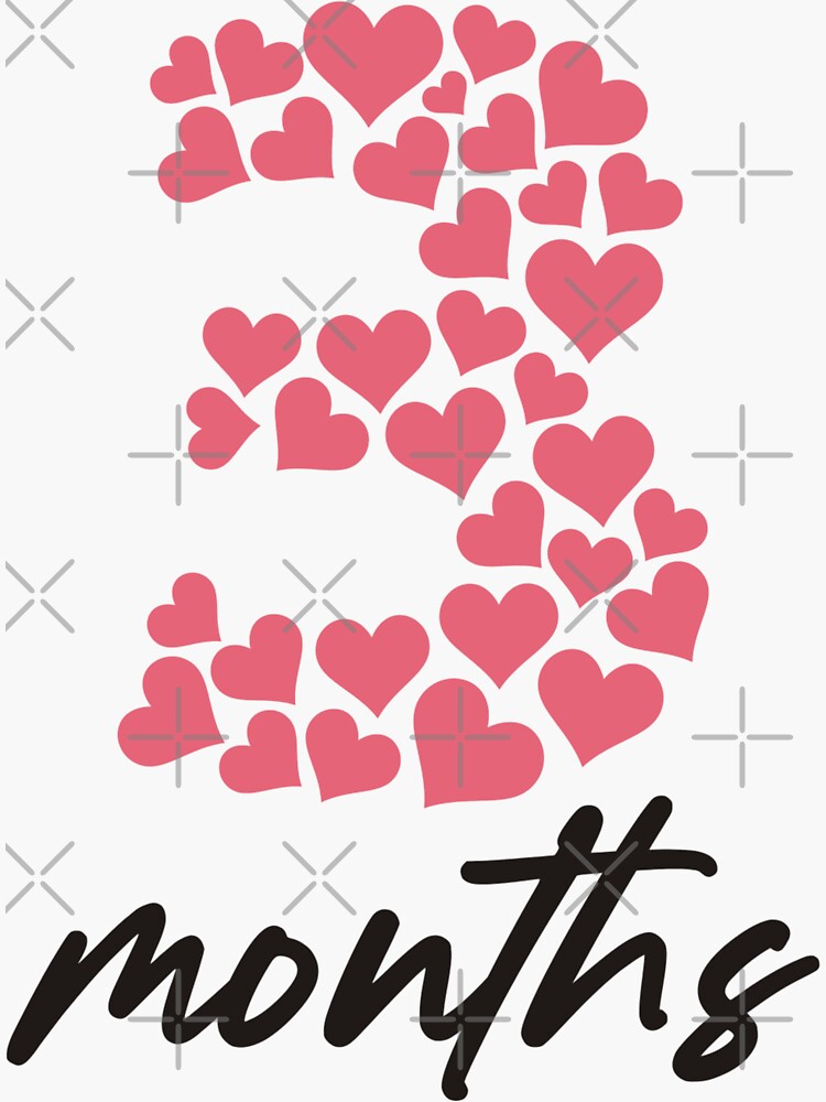 "gift idea for 3 months babygirl" Sticker for Sale by WOWSOMETHINGNEW ...