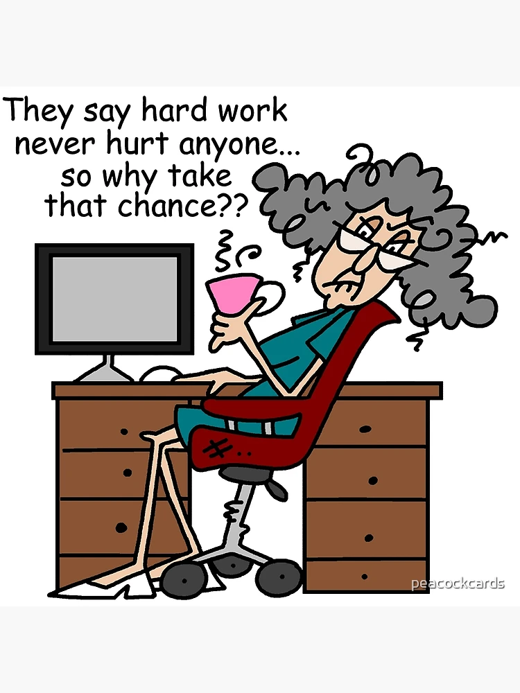 Hard Work Funny Cartoon