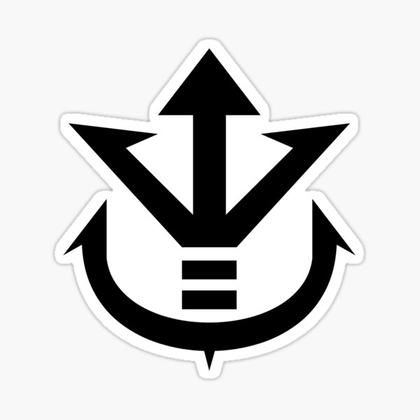 "vegetas logo" Sticker for Sale by CGArtwork | Redbubble