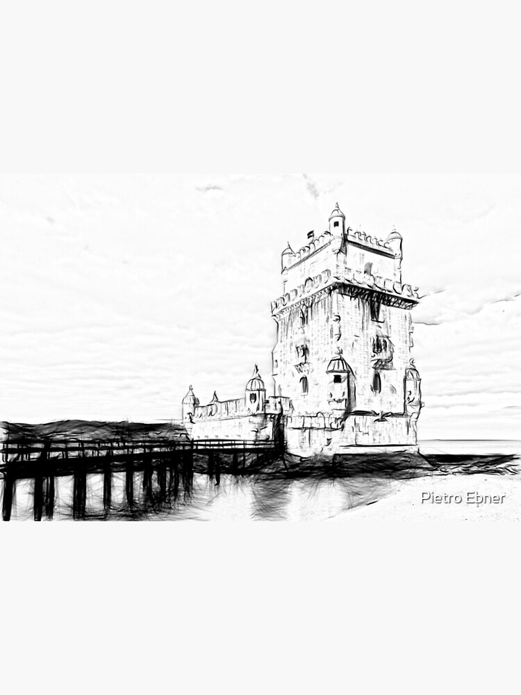 "Drawing of Belem tower" Poster for Sale by pietrofoto | Redbubble