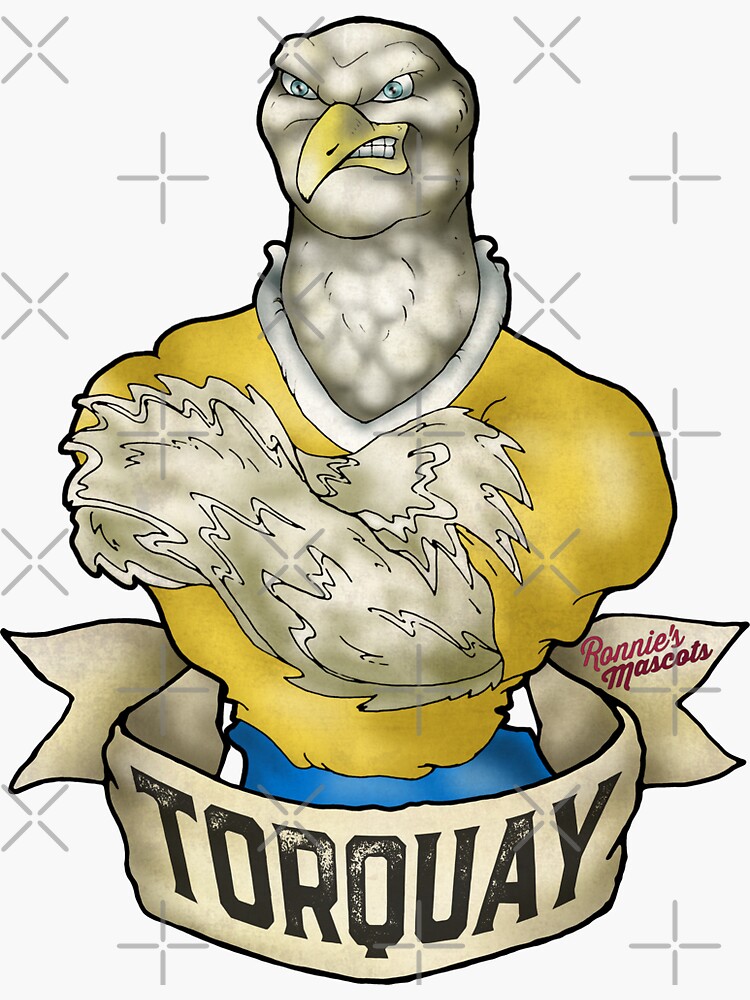 "Torquay United Seagull Mascot" Sticker for Sale by RonniesMascots ...