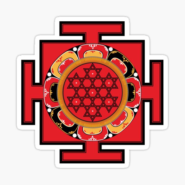 "Shiva Shakti Yantra" Sticker for Sale by MilanSensiart | Redbubble