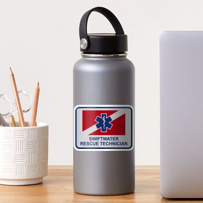 "Swiftwater Rescue Technician" Sticker by lawrencebaird | Redbubble