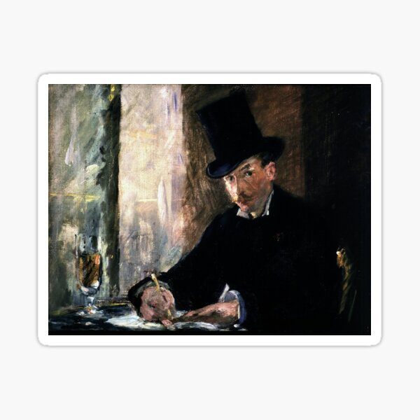 "Edouard Manet- Chez Tortoni" Sticker for Sale by SybaDesign | Redbubble