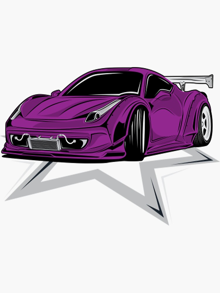 "Exotic Car exotic car" Sticker by jackatees | Redbubble