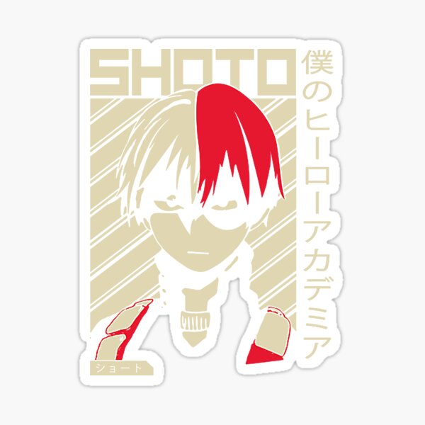 "Shoto Todoroki Poster " Sticker for Sale by hochanh312 | Redbubble