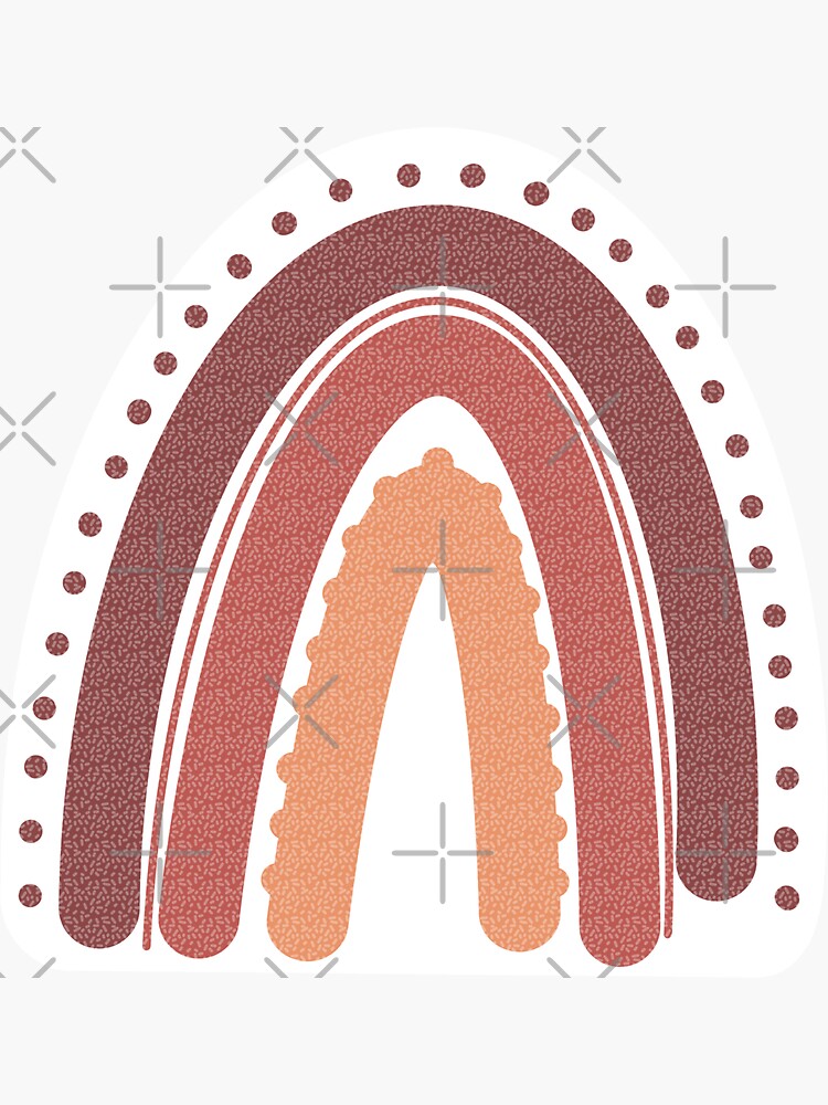 "boho rainbow" Sticker by dinaac | Redbubble