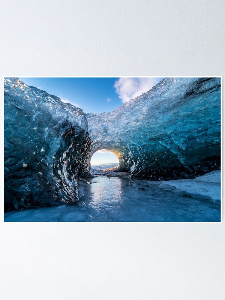 "Ice cave in Breiðamerkurjökull glacier" Poster for Sale by Flottmynd ...