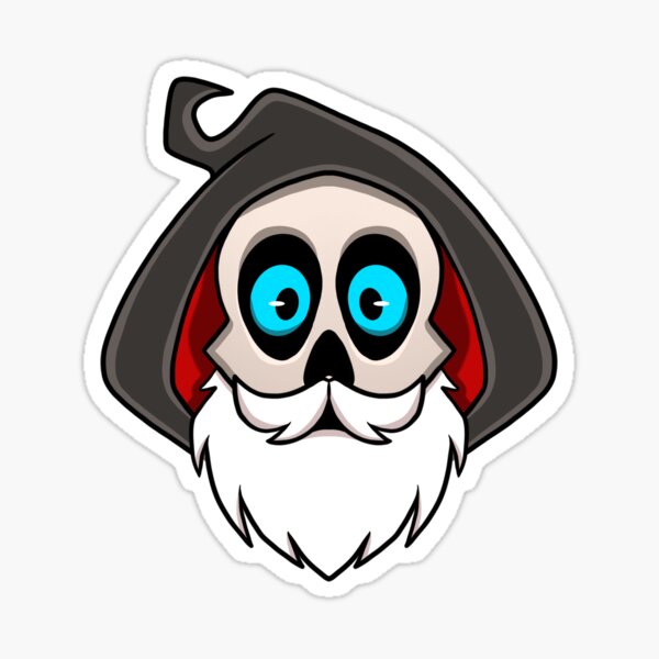 "Bearded Grim Reaper " Sticker for Sale by Whodu-Designs | Redbubble