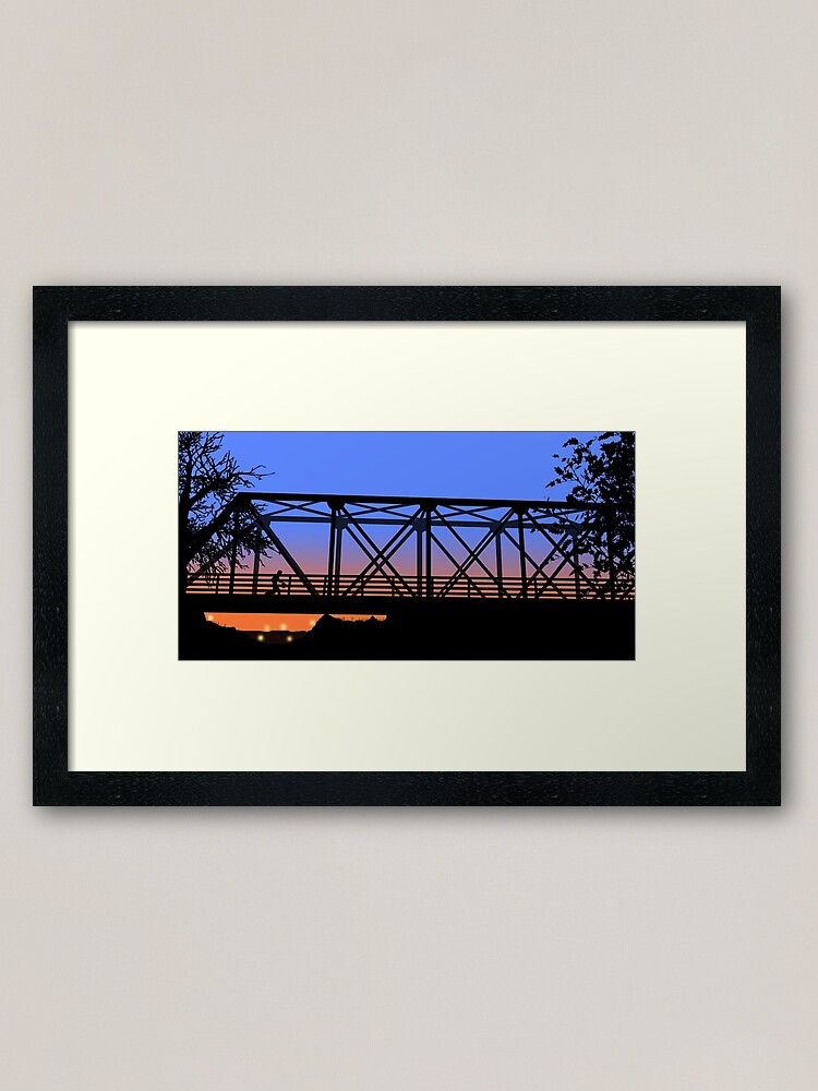 "One Tree Hill Bridge" Framed Art Print for Sale by seeleybooth | Redbubble