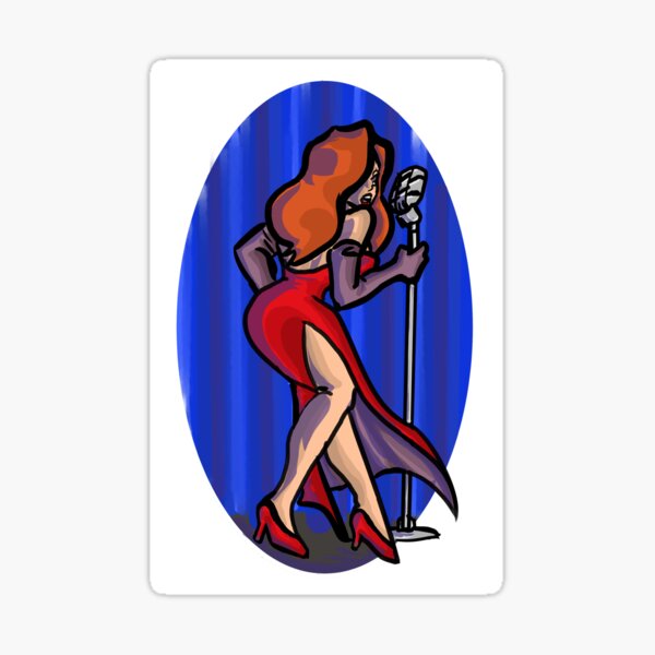 "jessica rabbit" Sticker by ink-pocket | Redbubble