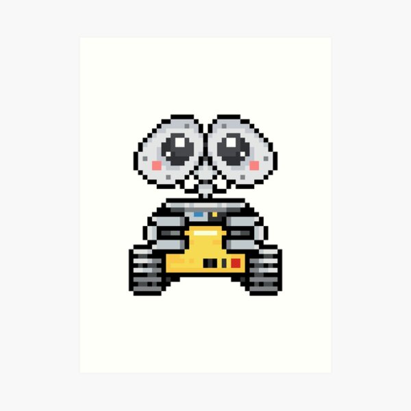 "WALL-E Pixel Art" Art Print by dayelar | Redbubble