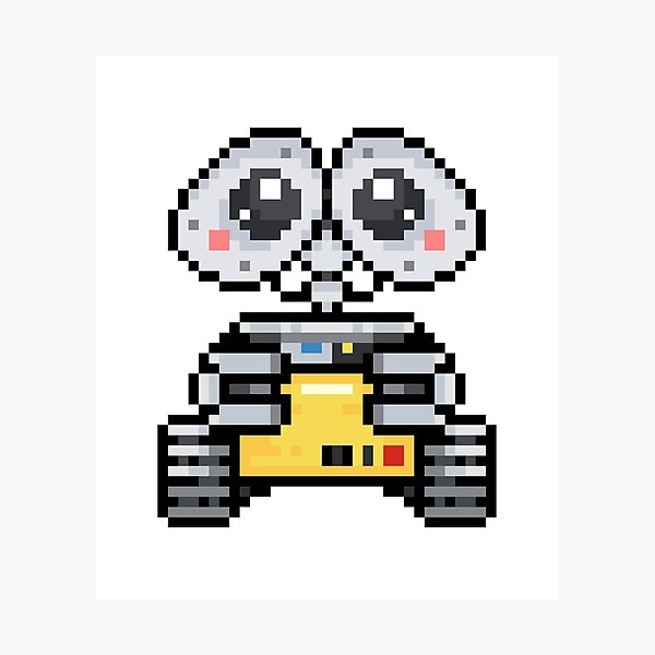 "WALL-E Pixel Art" Photographic Print for Sale by dayelar | Redbubble