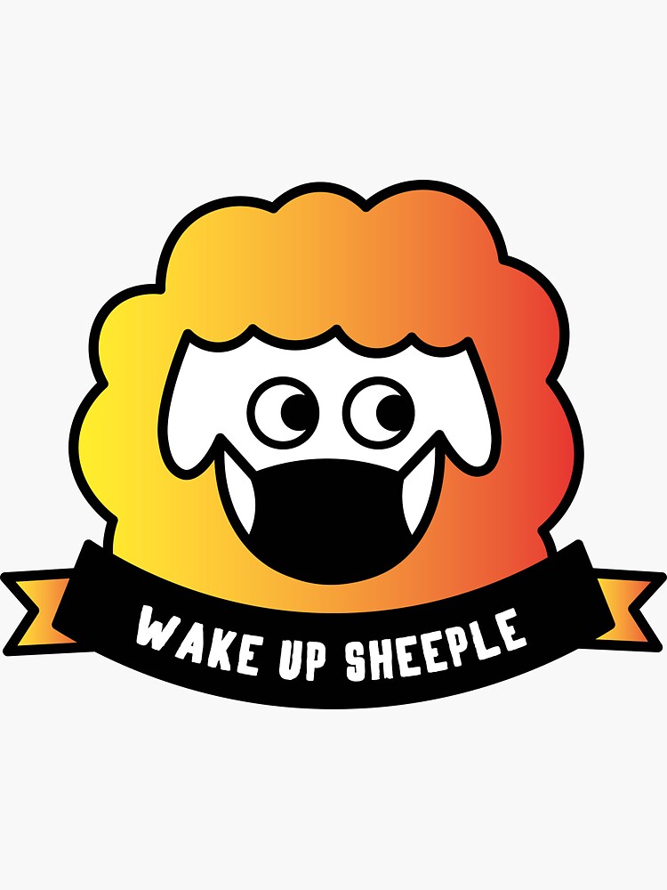 "Masked sheep wake up sheeple" Sticker for Sale by Pictandra | Redbubble