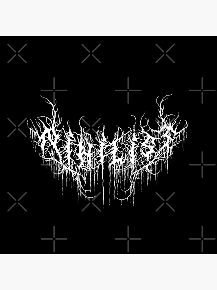 " Nihilist Logo Design for Philosophers And Metal Fans" Poster for Sale ...