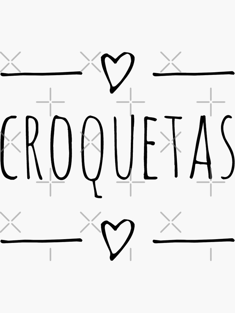 "Croquettes" Sticker for Sale by javipfotos | Redbubble