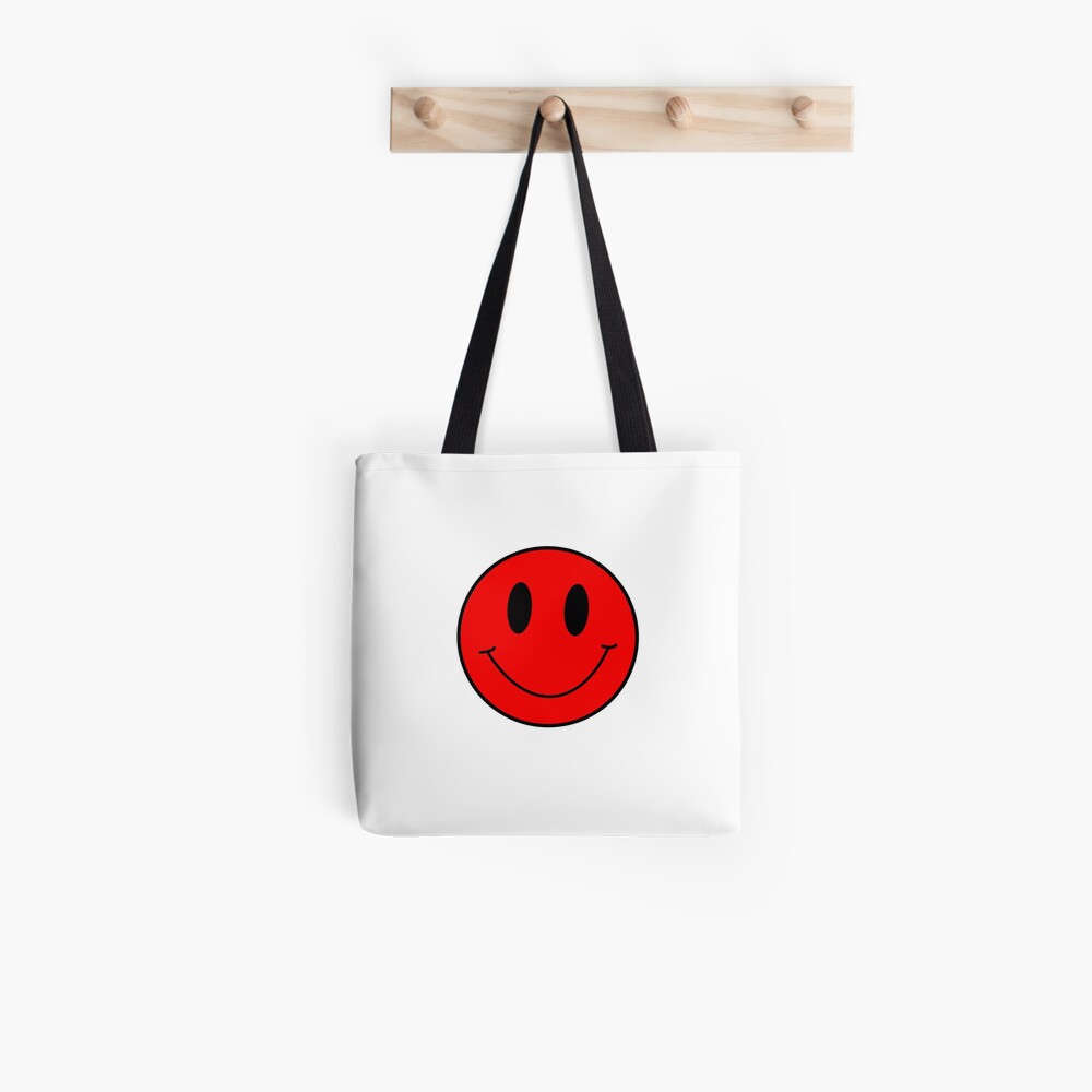 "Red Smiley Face" Sticker for Sale by srgdesigns | Redbubble
