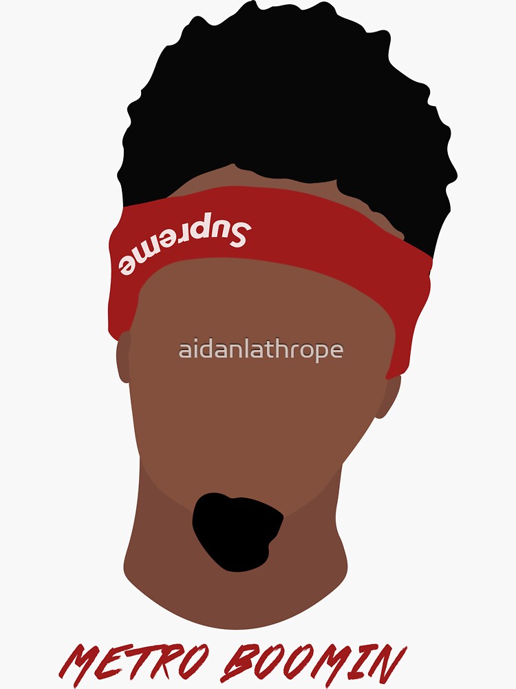 "Metro Boomin" Sticker for Sale by aidanlathrope | Redbubble