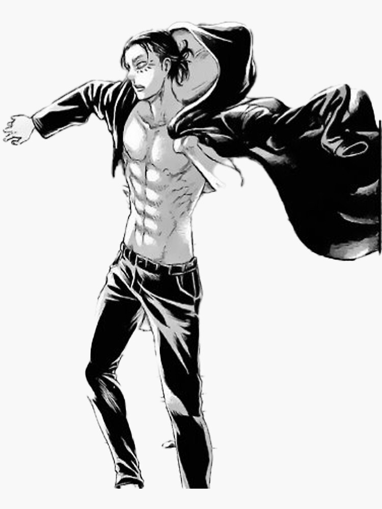 "Eren Yeager Freedom" Sticker by ayoubkrim | Redbubble