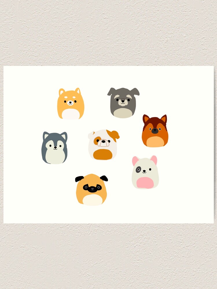 "Squishmallow dog sticker pack" Art Print for Sale by Oddreyjackson ...