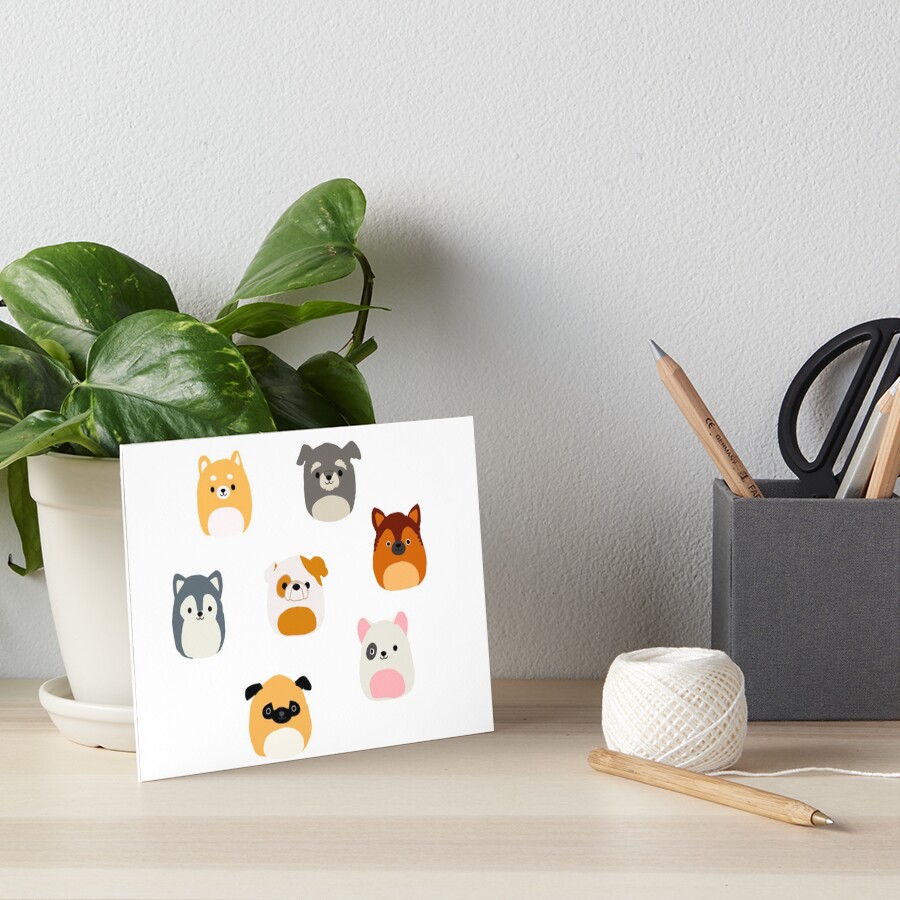 "Squishmallow dog sticker pack" Art Board Print for Sale by ...