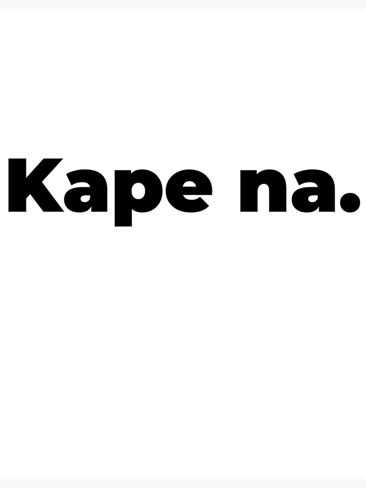 "Kape na." Sticker by KapeFilipino | Redbubble