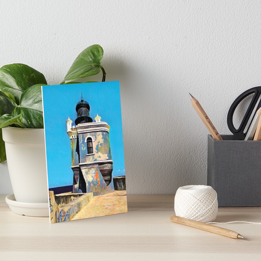 "El Morro Garita" Art Board Print for Sale by AmalaJoyDesigns | Redbubble