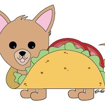 "Taco Dog" Sticker for Sale by grismgarcia | Redbubble