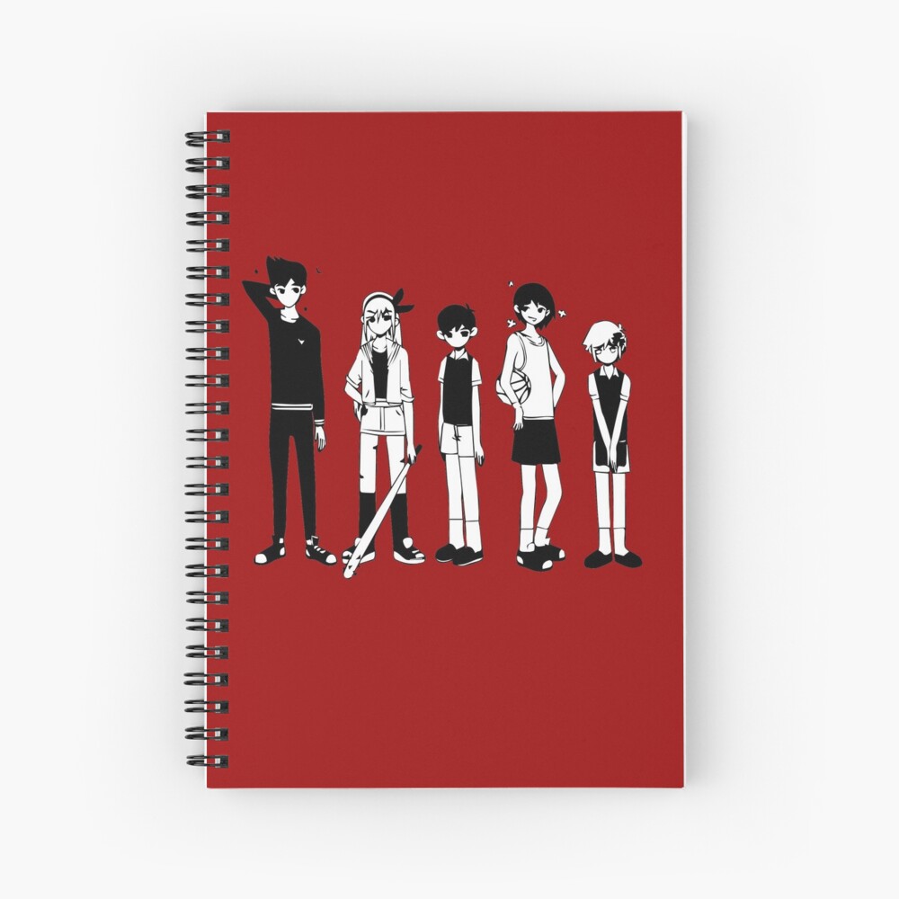 "omori balck and white 2" Spiral Notebook for Sale by Kidouu | Redbubble
