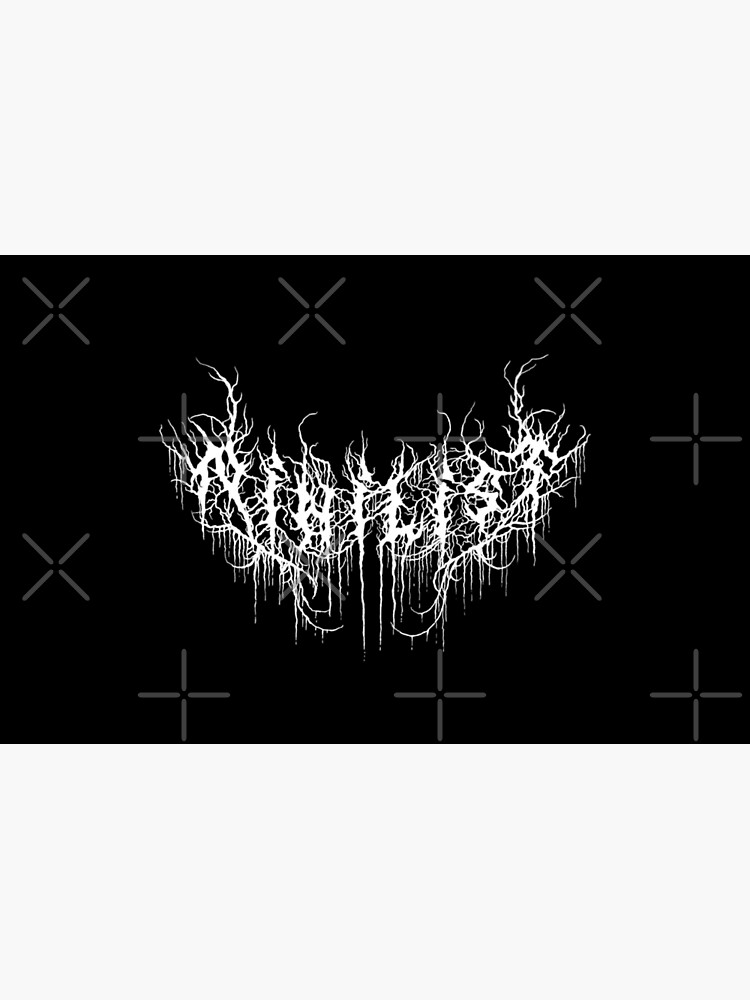 " Nihilist Logo Design for Philosophers And Metal Fans" Zipper Pouch by ...