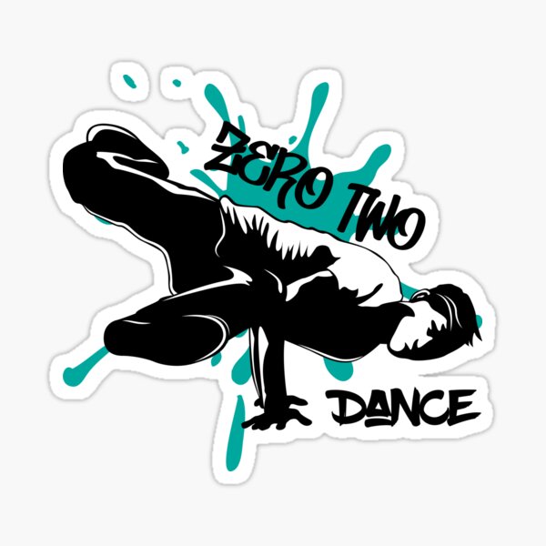 "Zero Two Dance - 02 dance - dance lovers gift 2021" Sticker for Sale ...