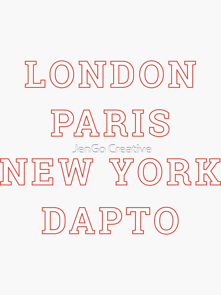 "The Great Cities - Dapto" Sticker by aughtie | Redbubble