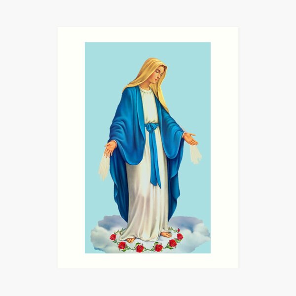 "Our Lady of Grace (transparent background design)" Art Print for Sale ...