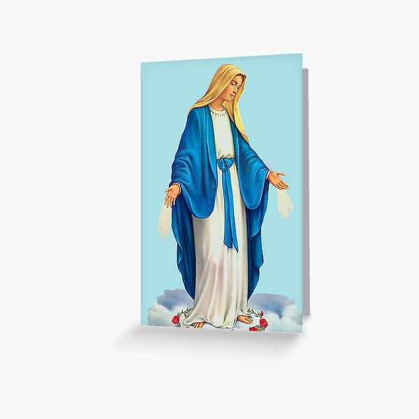 "Our Lady of Grace (transparent background design)" Greeting Card for ...