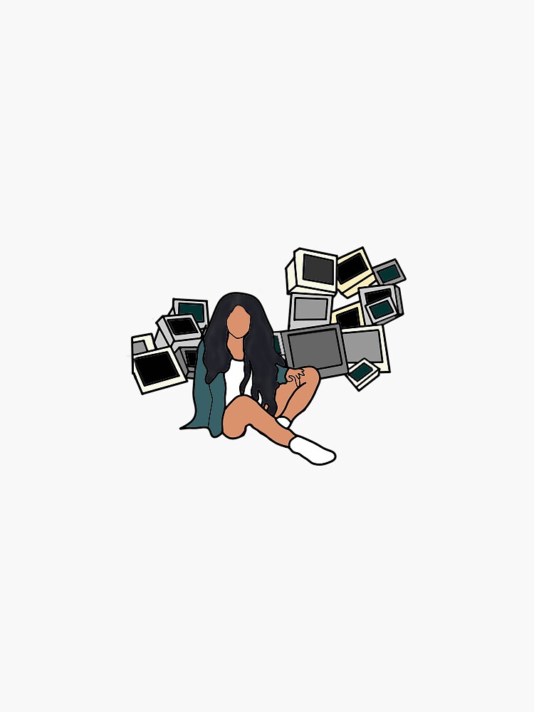 "SZA Album Cover Portrait CTRL" Sticker for Sale by Graycesthings ...