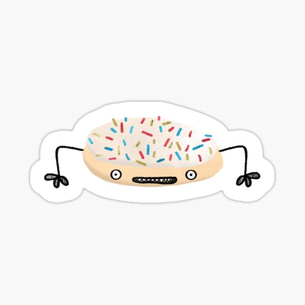 "How the cookie crumbles. " Sticker for Sale by Glitterghoulz | Redbubble