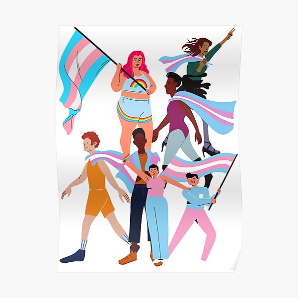 "Trans pride " Poster for Sale by Natalice | Redbubble