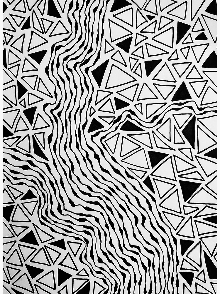 "Abstract Tree Zentangle Drawing" Poster by MimsSkip | Redbubble