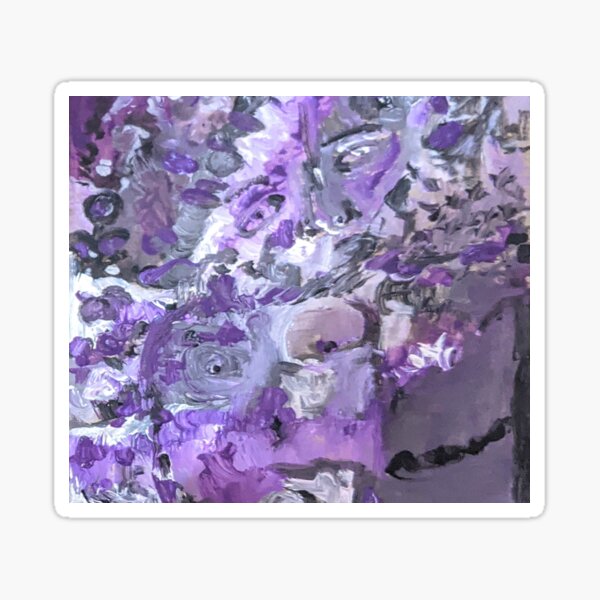 "A purple magic" Sticker by Elliotmeow | Redbubble