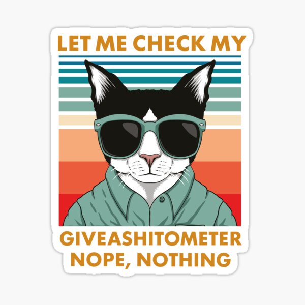 Vintage Let Me Check My Stickers | Redbubble