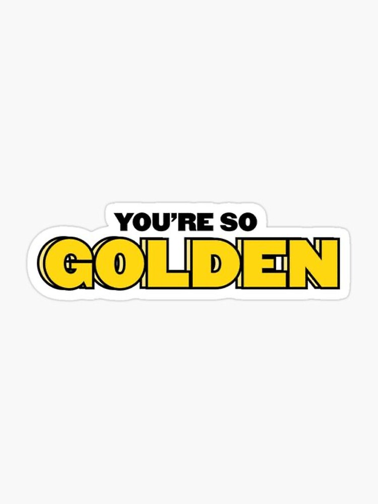 "Harry styles golden song " Sticker by wavesinmotion | Redbubble