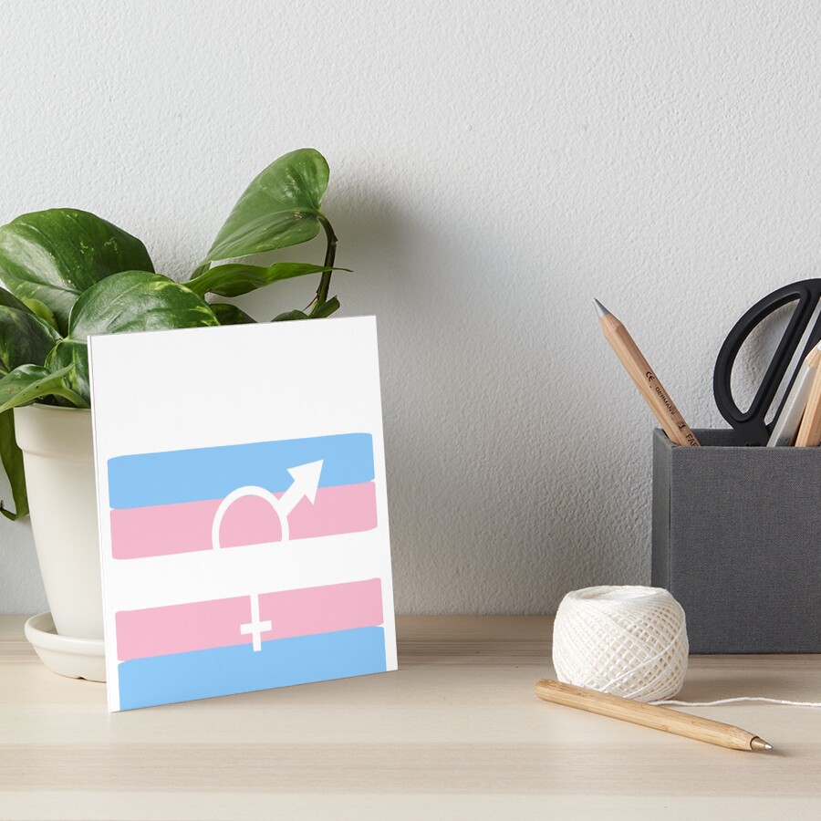 "Transgender,gift for TRANS PRIDE FLAG" Art Board Print for Sale by ...