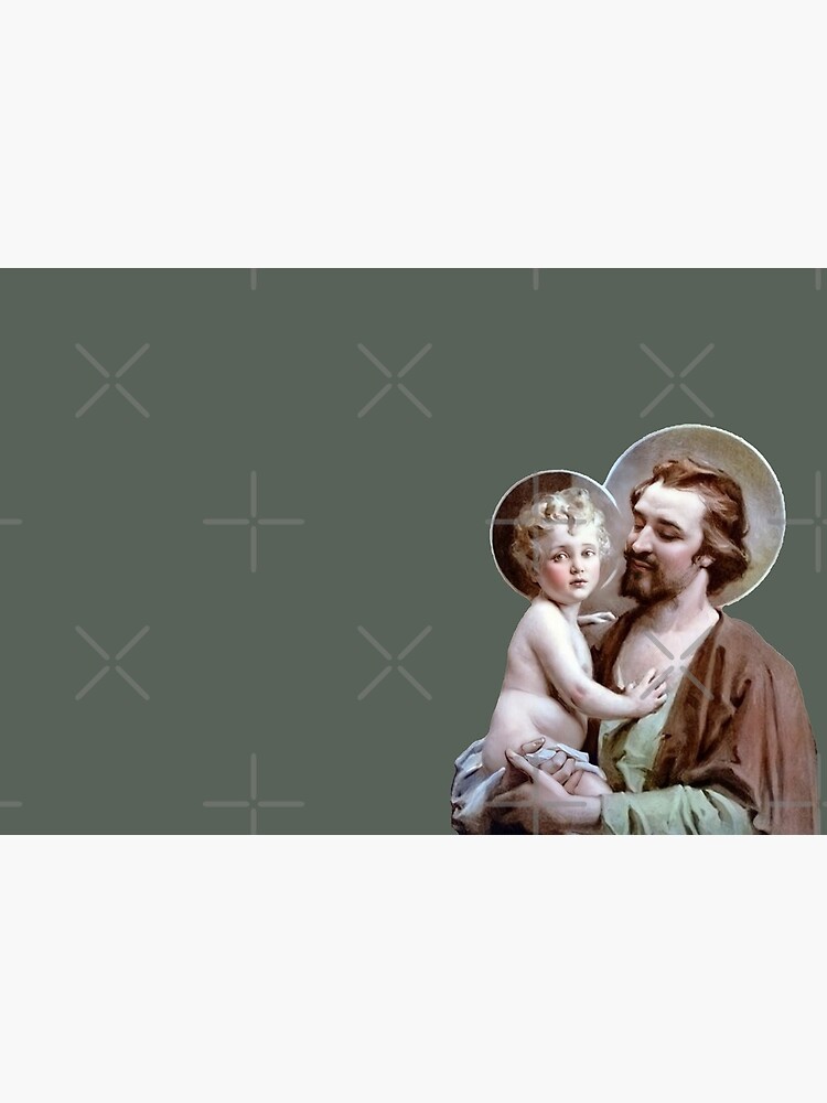 "Saint Joseph and baby Jesus (transparent background design)" Mask for ...