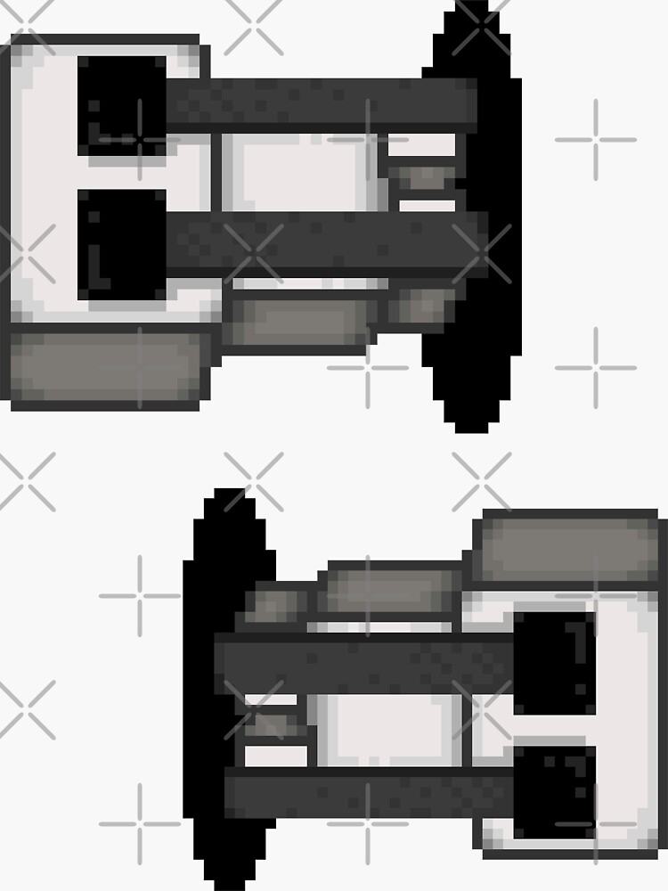 "Adventure Crying Child - FNAF World - Pixel Art" Sticker by ...