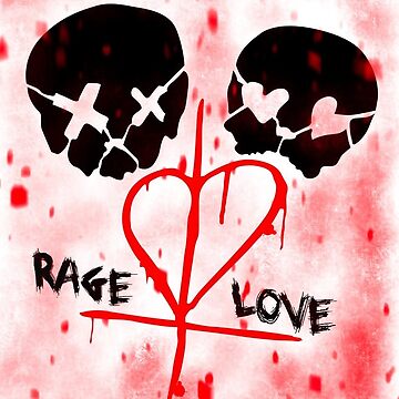 "Rage & Love" Sticker for Sale by Mike Higgins | Redbubble