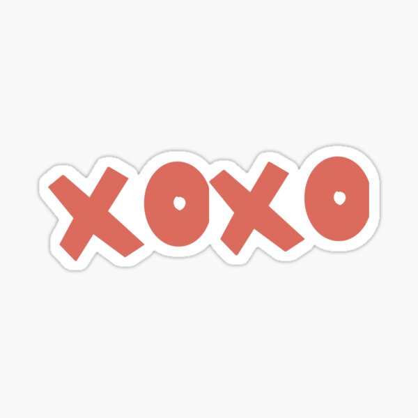 "XOXO Love Sticker " Sticker for Sale by Kaylyn99 | Redbubble